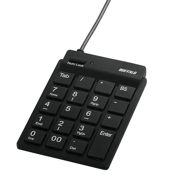 バッファロー BUFFALO 有線スリムテンキーボード ハブ付き ブラック BSTKH08BKブランドバッファロー色ブラックモデルBSTKH08BK商品説明【商品概要】●機能とデザインを兼ね備えたテンキー■対応機種:USBインターフェースを...