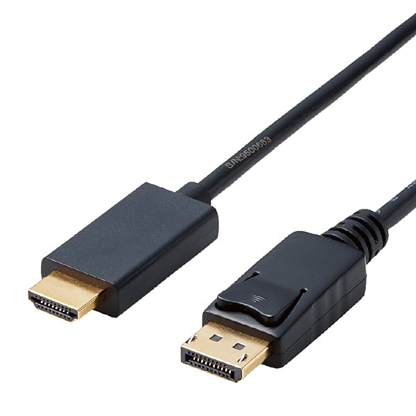 エレコム(ELECOM) 変換ケーブル HDMI DisplayPort 1.0m ブラック CAC-DPHDMI10BKブランドエレコム(ELECOM)色ブラックモデルCAC-DPHDMI10BK商品説明【商品概要】DisplayPort...
