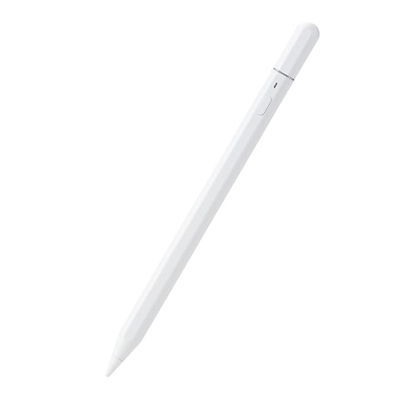 エレコム タッチペン 【iPad7/8/9/10、iPad Pro 11/12.9/13インチ、Air3/4/5/11・13インチ、mini5/6に対応】 iPad専用 ペンシル 急速充電 パームリジェクション 傾き検知 コネクタカバー 2...