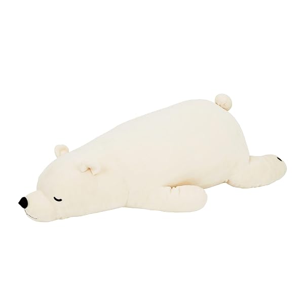 LIV HEART 抱き枕 プレミアムねむねむアニマルズ しろくまのラッキー Lサイズ(全長約76cm) ふわふわ もちもち ぬいぐるみ だきまくら プレゼント 28977-11ブランドLIV HEART色シロクマのラッキーモデル28977...