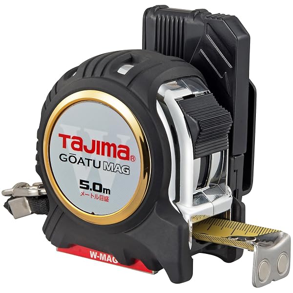 タジマ(Tajima) コンベックス 剛厚テープ5m×25mm 剛厚セフGロックダブルマグ25 GASFGLWM2550ブランドタジマ色イエローモデルGASFGLWM2550商品説明【商品概要】用途:長さ測定用目盛仕様:メートル目盛、JIS...