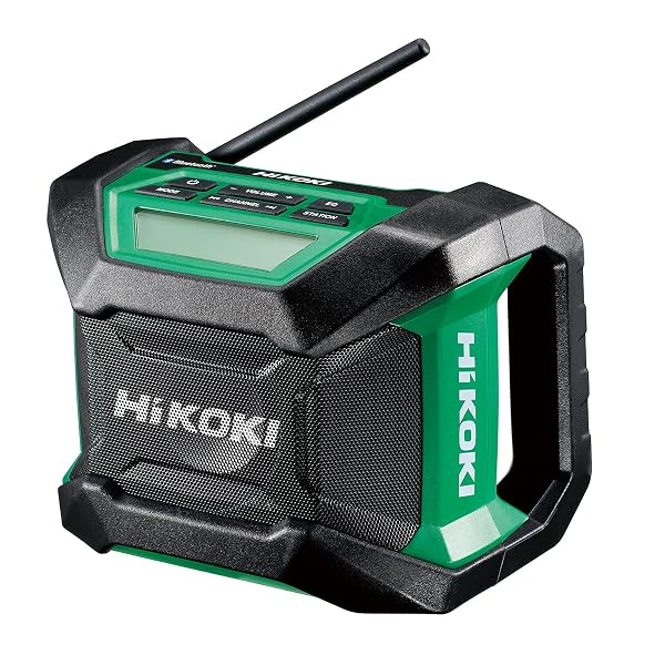 HiKOKI(ハイコーキ) 14.4V 18V共用 コードレスラジオ 小型軽量タイプ Bluetooth機能搭載 AC100V使用可 蓄電池・充電器別売り UR18DA(NN)ブランドHiKOKI(ハイコーキ)色ブラック、グリーンモデルUR...