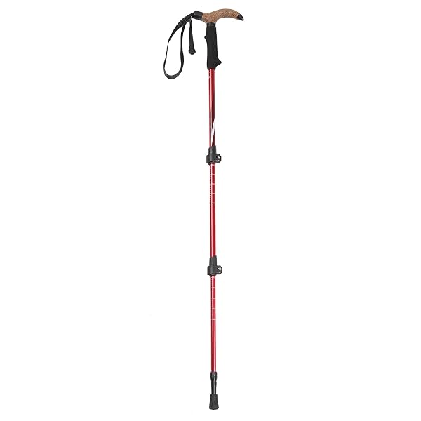 キャプテンスタッグ(CAPTAIN STAG) トレッキングポール トレッキングステッキ Tグリップ 3段クイックロック式 レッド FEEL BOSCO CST-002 UM-2301ブランドキャプテンスタッグ(CAPTAIN STAG)色...
