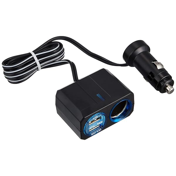 槌屋ヤック(Tsuchiya Yac) 車内用品 ソケット分配器 リングライトソケット+2口USB 4.8A ブルー/ブラック PZ-709ブランド槌屋ヤック(Tsuchiya Yac)色ブラックモデルPZ-709商品説明【商品概要】DC1...