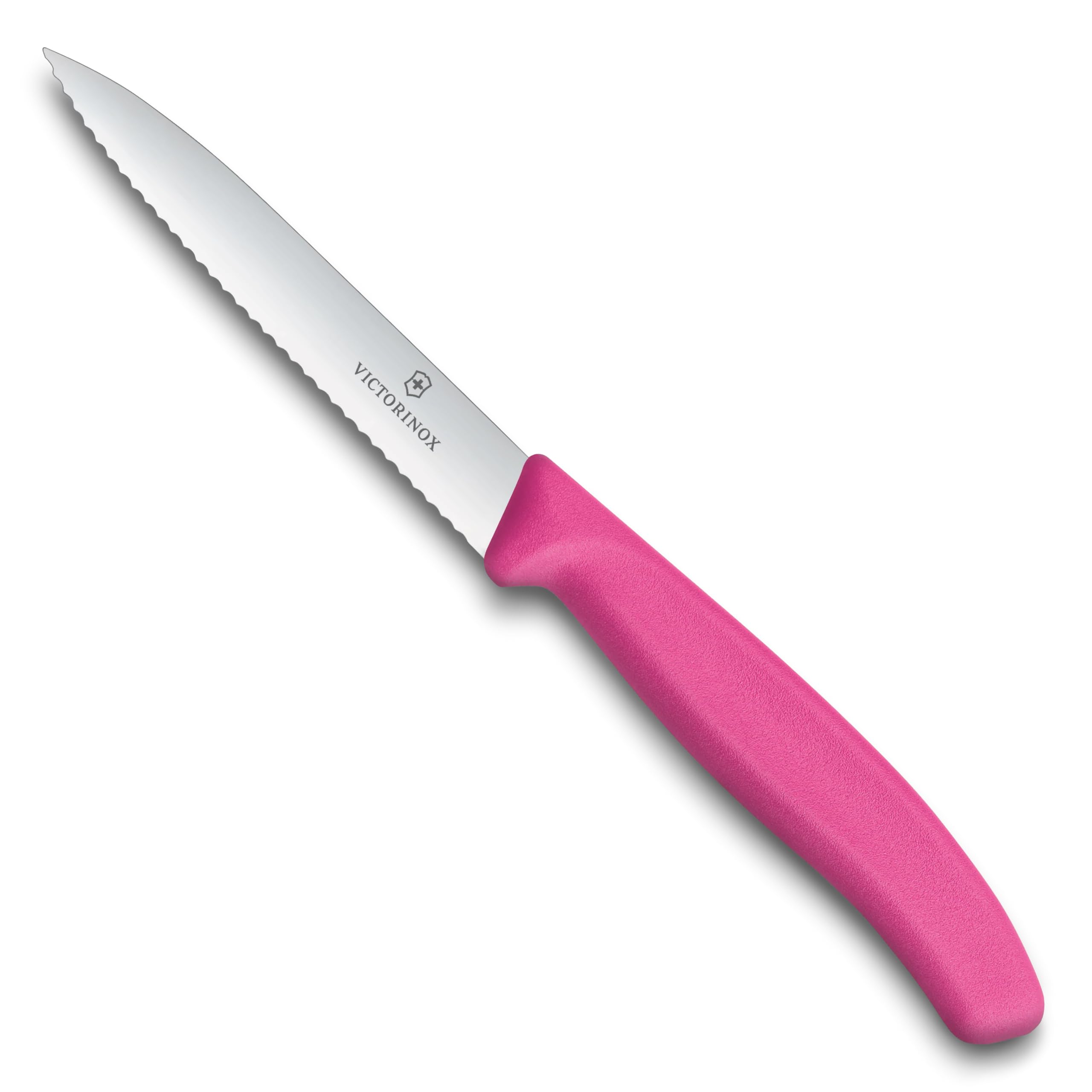 VICTORINOX(ビクトリノックス) パーリングナイフ ペティナイフ 食洗機対応 10cm 波刃 ピンク 完熟のフルーツやパンもつぶさず切れる スイスクラシック 6.7736.5-X1ブランドVICTORINOX(ビクトリノックス)色モ...