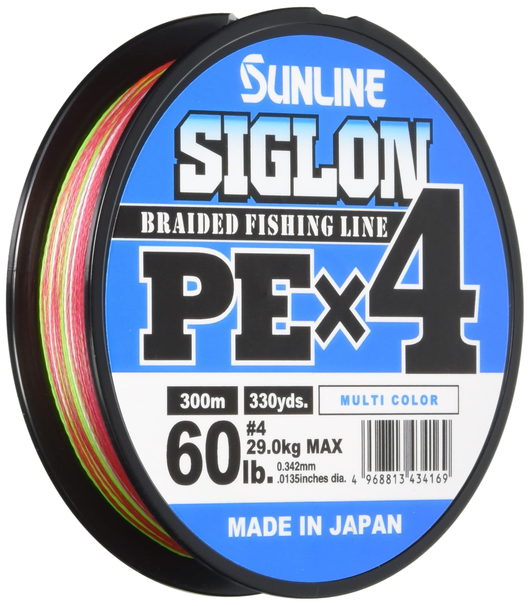 サンライン(SUNLINE) オールジャンル対応 高感度・高強力 ローコスト4本撚EX-PEライン シグロン (SIGLON) PE×4 300m マルチカラー (10m×5色カラード) 4号ブランドサンライン(SUNLINE)色モデル51...