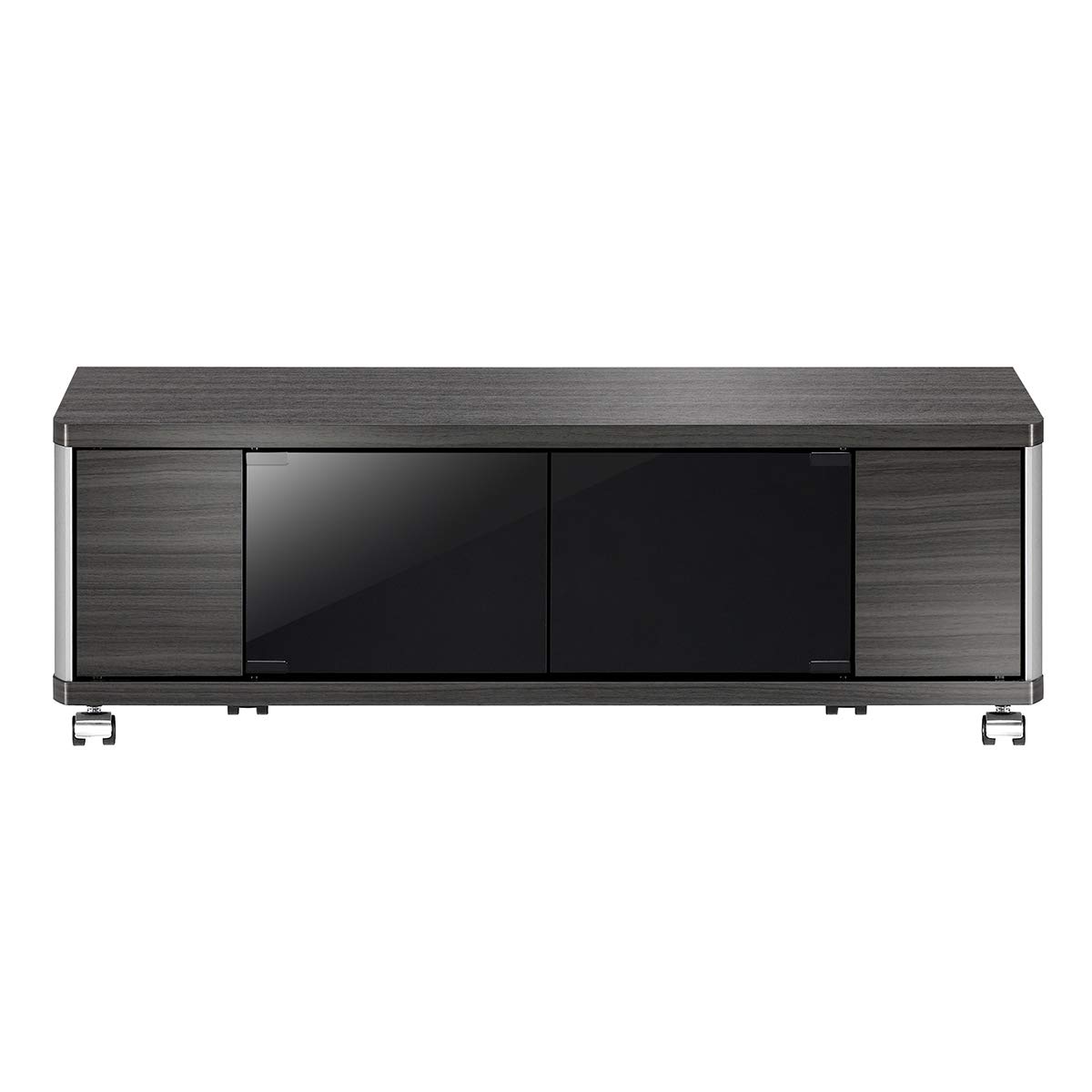 朝日木材加工(Asahiwood) テレビ台 GD ~43型 アッシュグレー 幅95.8×奥行39×高さ31.8cm 扉付き 強化ガラス 飛散防止フィルム キャスター付き AS-GD960Lブランド朝日木材加工(Asahiwood)色モデル...