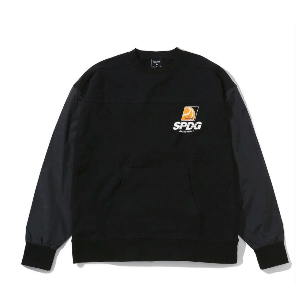 SPALDING SPL-000-223010 ビッグサイズ クルーネック ●コットンとポリエステル切り替えが特徴的なビックサイズドクルーネックシャツ ●身頃部分には裏毛のコットン生地、袖部分にはポリエステル生地の異なる素材を採用。 ●シル...