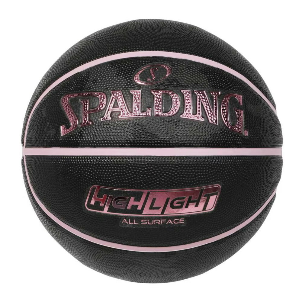 SPALDING 85-449J ハイライト ドーンピンク ラバー 7号球 ●素材：ラバー ●サイズ：7号球 ●生産国：ベトナム ●躍動感、スピード感を表現した”HIGHLIGHT”ロゴがポイントのラバー素材のバスケットボール。屋内、屋外ど...
