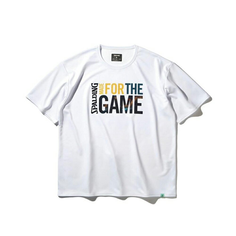 SMT25008 SPALDING Tシャツ バイオマーブル メイド フォー ザ ゲーム ●素材：ポリエステル100％ ●サイズ：XXS、XS、S、M、L、XL、XXL、3XL ●カラー展開：ホワイト ●原産国：中国 ●機能：吸水速乾,UV...