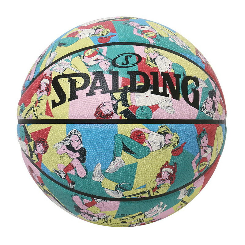 ●サイズ：7号球 ●カラー：マルチ ●素材：合成皮革 ●80-90年代風のレトロポップなイラストで若者世代の指示を集めるイラストレーター電Qによる”ニューレトロ”なテイストのSPALDINGオリジナル描き下ろしイラストで展開する、スポーティ...