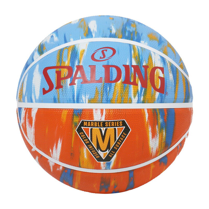 ●サイズ：5号球 ●カラー：ブルー×オレンジ ●素材：ラバー ●砂漠にある様々な色鮮やかな岩を表現したカラーリングのマーブルボール