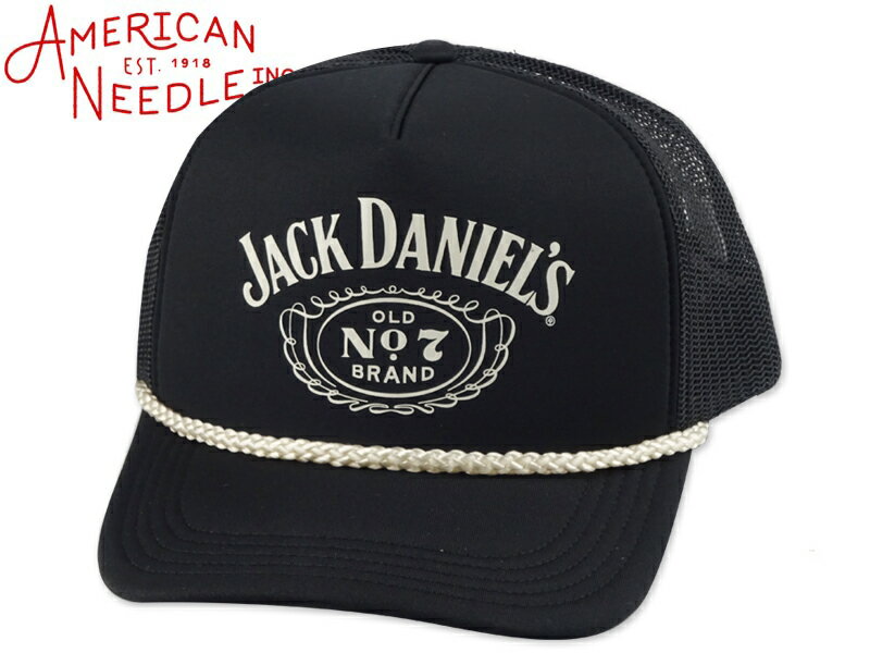 テネシー・ウイスキーの代表的な銘柄”JACK DANIELS"。フロントは和らなフォームスタイルにJACK DANIELSのプリントをを配置しています。 SIZE:FREE SIZE