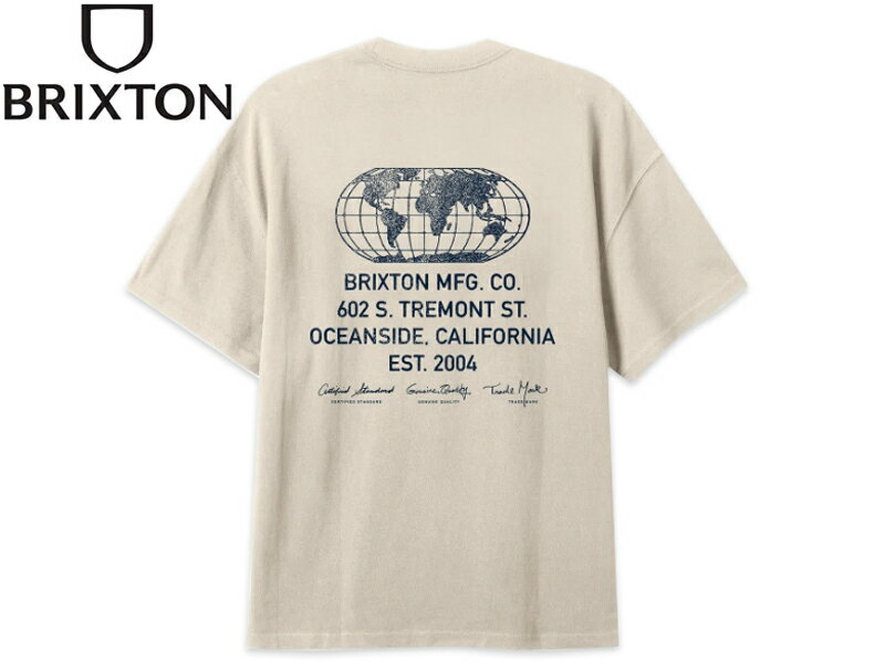 DOLAN STEARNSやKENNY ANDERSON等所属でお馴染みのブリクストン。 クリームクラシックウォッシュのブリクストン・ユニオン・ヘビーウェイト・リラックスTシャツ。着古したような風合いと、しっかりとした重量感が魅力です。10...