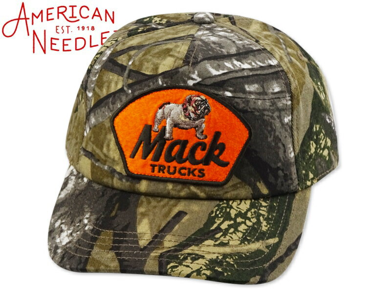 カモ柄のウォッシュドツイル地に企業ロゴワッペンを配置。マック・トラックスは、アメリカ合衆国の貨物自動車製造メーカー。 SIZE:FREE SIZE