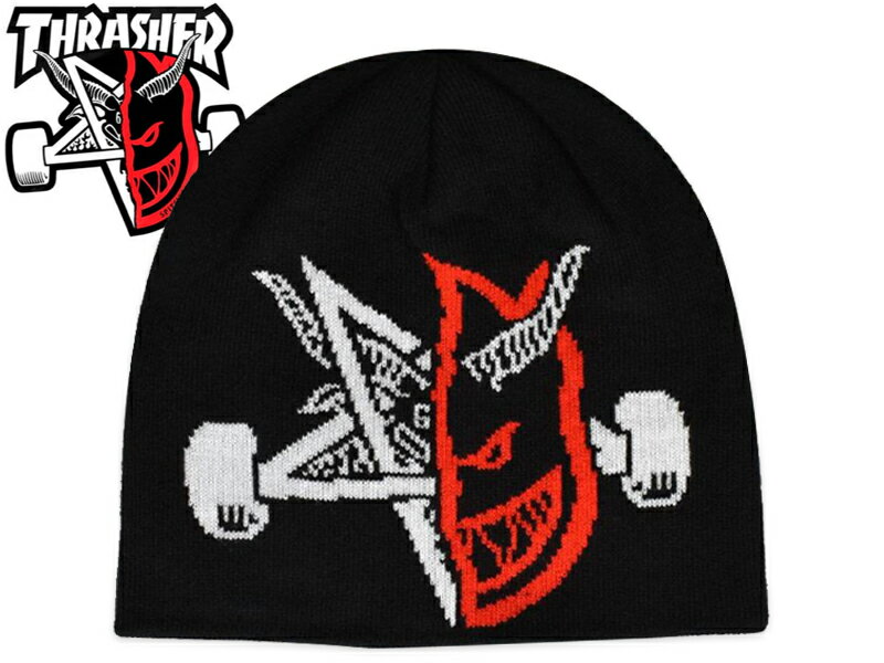 Thrasher X Spitfire Thrash & Burn 限定コラボ。界一のシェアを誇るウィールカンパニー”SPITFIRE"の定番火の玉ロゴとSKATEGOATロゴを掛け合わせ。 サイズ　：　フリーサイズ、 素材　：　アクリル