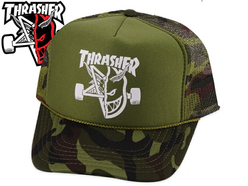 Thrasher X Spitfire Thrash & Burn 限定コラボ。世界一のシェアを誇るウィールカンパニー”SPITFIRE"の定番火の玉ロゴとSKATEGOATロゴを合わせたロゴプリント。 サイズ　：　フリーサイズ、 素材　：...