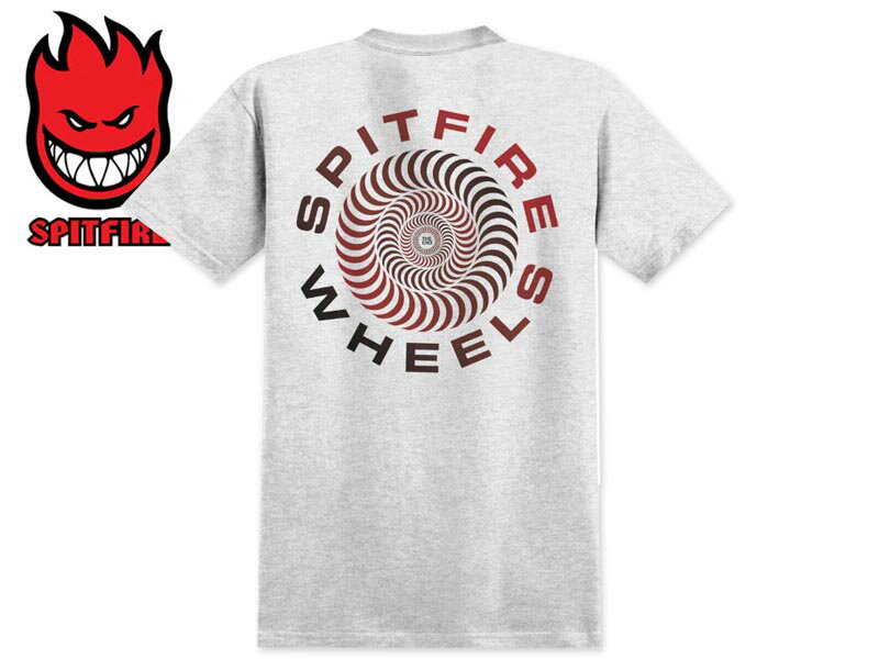 ☆憎めないロゴキャラクターが世界中で支持される人気ウィールブランド【スピットファイヤー】 ちょっとレトロな雰囲気のある“CLASSIC 87′ SWIRL”ロゴ。 L：着丈約77cm、身幅約55cm