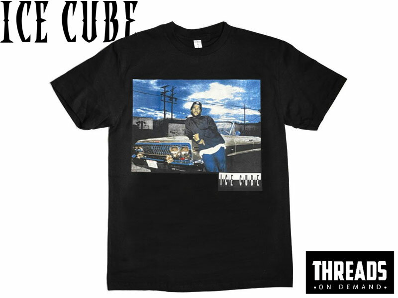アイスキューブを落し込んだTシャツ。公認のオフィシャルライセンス商品。CALIFORNIA発のアパレルブランド「THREADS ON DEMAND/スレッドオンデマンド」HIPHOPアーティストTシャツなどを手掛けているブランドです。 L:...
