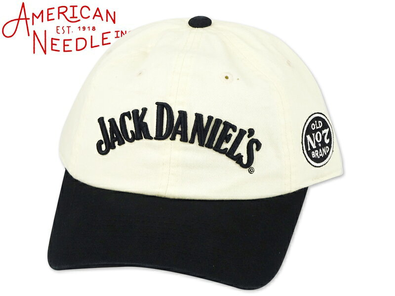 テネシー・ウイスキーの代表的な銘柄”JACK DANIELS"。コットン生地を使用した風合いの良いアイテムです。ストラップバック仕様・カーブバイザー。 SIZE:FREE SIZE