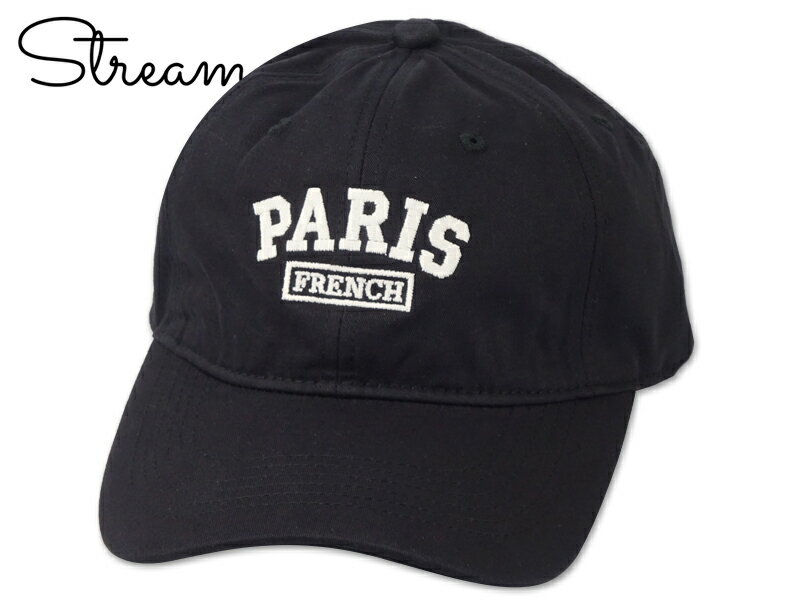 6パネルのストラップバックキャップです。フロントにPARISロゴ刺繍を配置。 ■SIZE：FREE SIZE ■素材：コットン ■生産地：中国