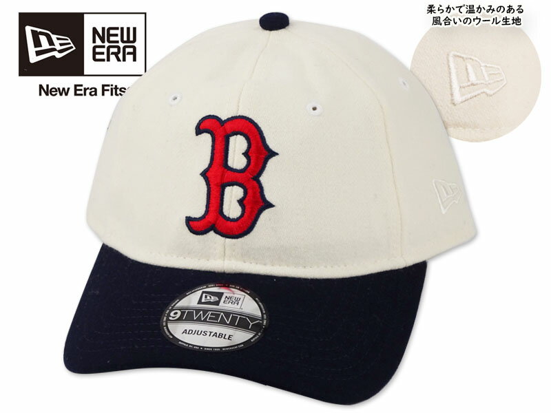 NEWERA Lifestyle Specials。ホワイトのウールボディーにネイビーバイザー。相性の良い2トーンカラーを採用、フロントにチームロゴレザーストラップ仕様でサイズ調整可能 サイズ　:FREE SIZE 素材　：ウール、ビスコース