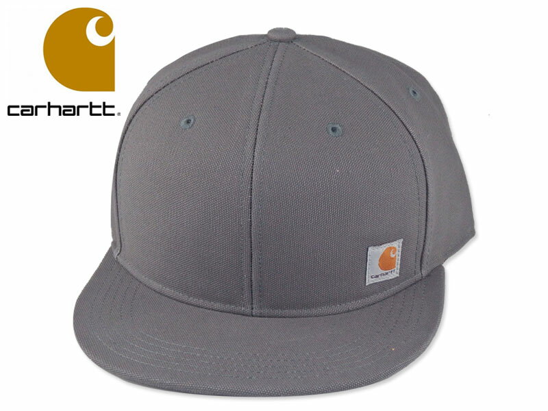 ☆カーハート社製のダック生地を使用した、フラップバイザーキャップです。フロントサイドには、ロゴパッチが付きます。バックにはロゴ刺繍入りで、ダック素材のしっかり感が味わえるキャップです！サイズ調整可能。 サイズ　：　フリーサイズ、　