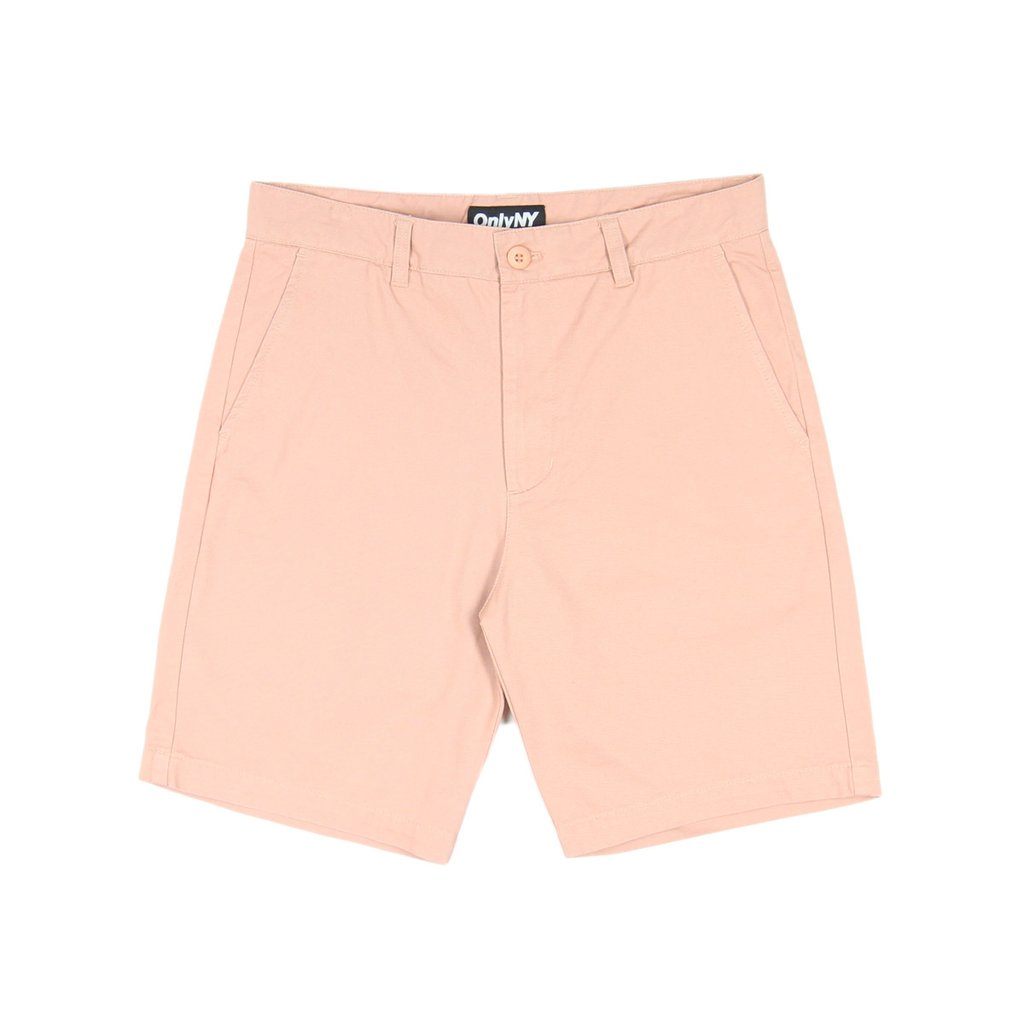 ONLY NYの2018 SUMMER モデルが入荷いたしました♪ ウォッシュ加工が施されたチノ ショーツです。 素材:100% コットン カラー:Salmon SIZE:30=ウエスト80cm/股上34cm/股下20cm/裾幅26cm S...