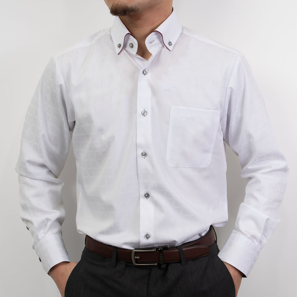 ※画面上と実物では多少色具合が異なって見える場合もございます。ご了承ください。こちらの商品はゆうパックでの発送になります。シャツハウス　スワン　ブラックレーベルメンズ長袖ボタンダウンシャツになります。タイプはレギュラーフィット衿型は装飾のつ...