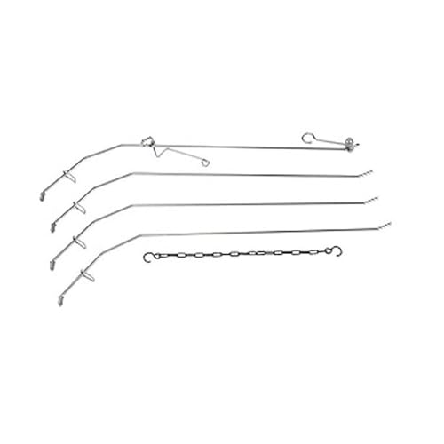 モダン無/FF/683323・パッケージ個数:1・【収納時サイズ】約780mm・【重量】約1.15kg／【耐荷重】約10kg・【生産国】日本製・【素材】脚：ステンレス極太φ7mm／鎖：スチール・【付属品】収納ケース