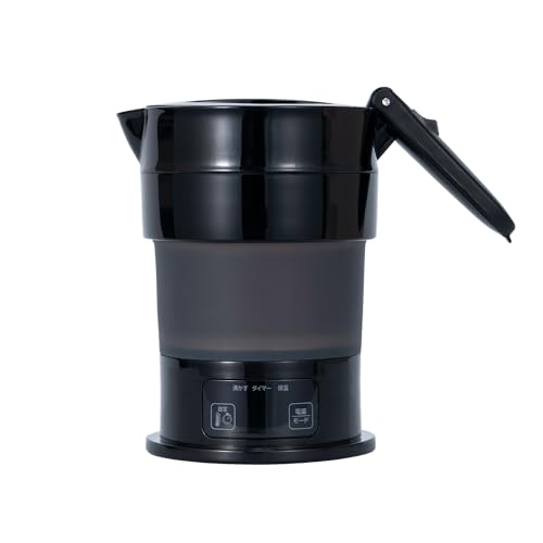 ブラック/0.6 L/26634・Color:ブラックSize:0.6 L・パッケージ個数:1・コンパクトに折りたためて旅行や収納時に便利・普段使いから海外旅行までいつでも使える・最適な温度でお湯を沸かす温度調節機能搭載・お好みの温度を保つ...