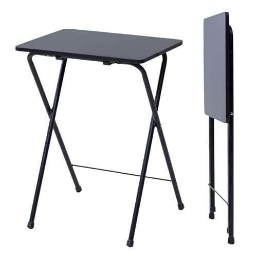 2個セットブラック/幅50×奥行48×高さ70cm/RYST-5040*2(BKBK4)・Color:ブラックStyle:2個セット・パッケージ個数:1・【折り畳みテーブル】使いたい時にサッと出せる折りたたみ式のテーブルです。角が丸い安心設...