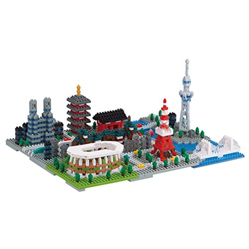 ナノブロック 東京混合カラー/20.32 x 15.24 x 7.62 cm/NB040・PatternName:東京・パッケージ個数:1・(b)対象年齢 :(/b)12才以上・対象性別 :男女共用・難易度:4/5・ピース数:1280pcs...