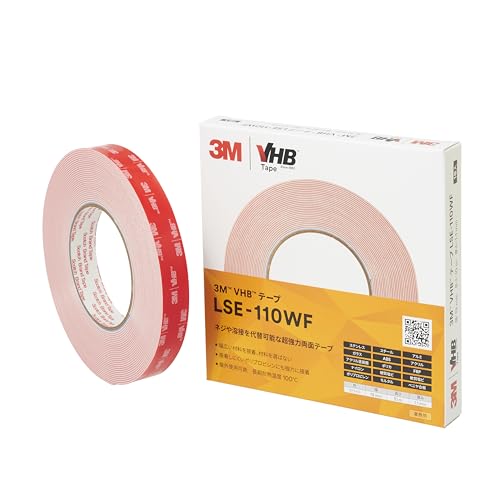 白/19mm x 10m/LSE110WF 19X10 BOX・Size:19mm x 10m・パッケージ個数:1・多用途タイプ：幅広い材料に接着、ポリプロピレンなどの難接着プラスチックにも強力に接着します。・3M VHB テープは、業務用...