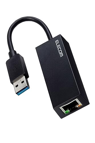ブラック/-/EDC-GUA3V2-B・Color:ブラック・パッケージ個数:1・有線LANポートが無い薄型パソコンに最適。ドライバーインストールが不要なUSB-A 1Gbps有線LANアダプター。・USB 5Gbps(USB3.2(Gen...