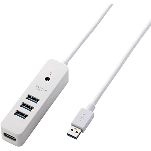 マグネット付ホワイト/USB3.0/U3H-T410SWH・Color:ホワイトStyle:マグネット付・パッケージ個数:1・転送速度5Gbpsと従来のUSB2.0の約10倍の転送速度(理論値)を実現するUSB3.0に対応したUSBハブです...
