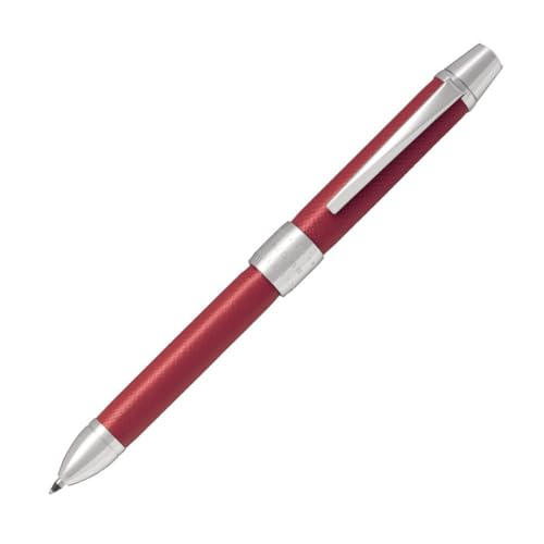2+1【レザー】3SLレッド/-/4902505439636・Color:レッド・パッケージ個数:1・カラー：レッド・本体サイズ（約）：長さ13.6cm、[軸]径1.21cm・重量（約）：29g・重量（約）：29g革巻きのスリム多機能筆記具...