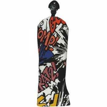 表面は柄を最大限アピールしたデザイン。裏面はずり落ち防止のため、2箇所にゴム入り。ブランドロゴは織りネームタグで入っています。オシャレなだけでなく、使い勝手もバツグンのヘッドカバー。※モニターの設定などにより、実際の商品と色味や素材の見え方...