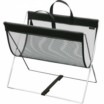 持ち運びやすい持ち手付き。本体は中の物がわかりやすいナイロンメッシュを使用し、レザー調のPVC(塩ビ)をあしらったカジュアルな雰囲気の手荷物入れ。※モニターの設定などにより、実際の商品と色味や素材の見え方が異なる場合がございます。あらかじめ...