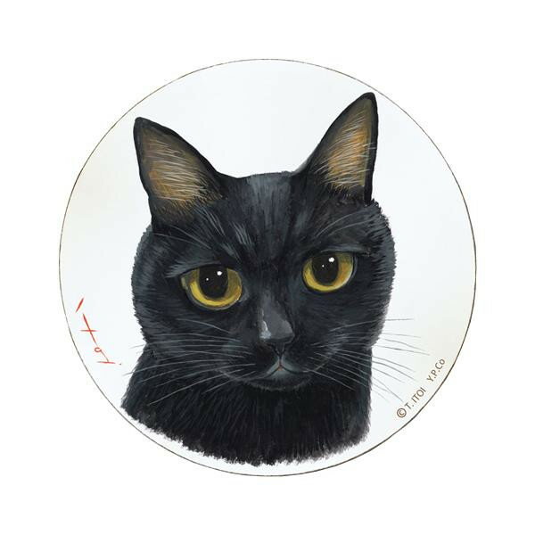 奈良町の男性作家「糸井 忠晴」が描くねこ達が迫力のまんまるアートになりました。目の部分は特殊なクリア加工でキラリと光ります。サイズW15×H15×D1.5cm個装サイズ：16×2×16cm重量約0.1kg個装重量：145g素材・材質MDF(...