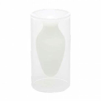 クリアの円柱の中にうっすらと個性的なフォルムが浮かんで見えるフラワーベース。目に留まるデザインは主張し過ぎないインテリアのアクセントに。ふらっと連れ帰った植物を生けてテーブルや窓際、サイドボードの上に飾ればセンスアップした空間に早変わりしま...