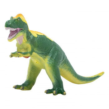 恐竜に羽毛が生えていたという学説を取り入れたティラノサウルスのビニール製フィギュアです。小さなお子様が触れても安全な素材を使用しているため、リビングや子ども部屋に安心して遊んでいただけます。手で押すと簡単に凹む柔らさの「ソフトビニール」を使...