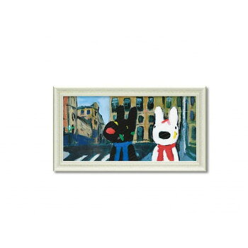 絵本を開いたようなワイドなサイズが登場しました。作品の世界観をより一層楽しんでいただけます。美術館の雰囲気が浸れる白を基調にした豪華なフレームです。サイズ外寸:W67.5×H37.5cm個装サイズ：4.0×69.1×39.0cm重量約1.3...