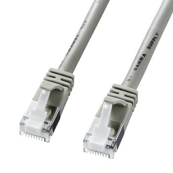 曲げても折れないナイロン製ツメと弾力性に優れたPVC(ポリ塩化ビニル)製ツメ折れ防止カバー、丈夫なポリカーボネート製コネクタで、信頼の三重構造です。伝送速度1000Mbps(1Gbps)のギガビットイーサネットに対応したカテゴリ5e適合のL...