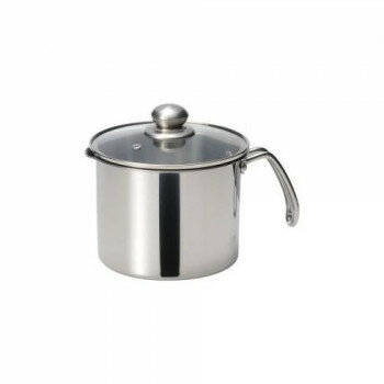 煮る、沸かす、茹でる、炊く、和える、日常使いに便利。軽くて扱いやすい、シンプルなデザイン。サビにくく、お手入れしやすいステンレス製。しっかり握れるハンドル。フタをしたままOK注ぎ口付き。サイズ242×175×178mm(満水:2.4L、深さ...