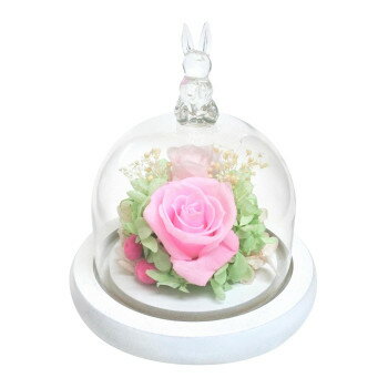 ガラスドームのトップにアニマルなどのモチーフを付けたとても可愛いガラスドームアレンジメントです。ガラスドームに包まれたプリザーブドフラワーは見た目に高級感があるだけでなく保護性能も高いため、さらに長期間お花を美しい状態に保つことが可能です。...