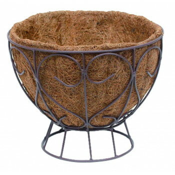 排水性・通気性に優れたココヤシファイバーのライナー付きバスケットです。サイズ直径25×高さ20cm、深さ:15cm個装サイズ：25.0×25.0×20.0cm重量個装重量：800g素材・材質ココファイバー、アイアン生産国中国(A)おまけつき...