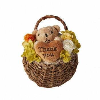 クマが可愛いかご入りの商品です。壁に飾ることもできます。サイズ品寸:W10×H14×D8cm、内箱:W12×H16×D10cm個装サイズ：8.0×10.0×14.0cm重量100g個装重量：100g仕様クリアケース入生産国日本(A)おまけつ...