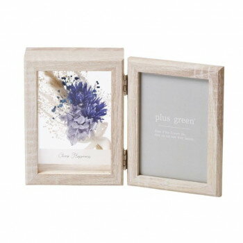 花そのものの風合いを生かした、鮮やかなドライフラワーをアレンジしたフレームです。サイズ閉じている状態:W12×H16×D7cm、開いた状態:W24.5×H16×D6cm個装サイズ：6.0×24.5×16.0cm重量600g個装重量：600g...