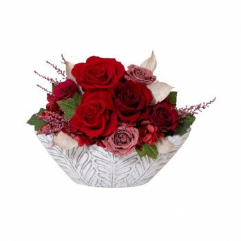 飾る場所によってイメージが変化するアレンジメントです。サイズ品寸:W22×H16×D11cm、内箱:W26×H16×D18cm個装サイズ：11.0×22.0×16.0cm重量370g個装重量：370g仕様クリアケース入生産国日本(A)おまけ...